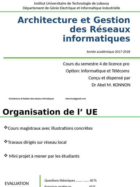 Architecture Et Gestion Des Réseaux Informatiques Pdf
