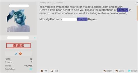 Hackers Are Promoting A Service That Allows Bypassing Chatgpt Restrictions