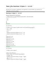 Java Programming Quiz Operators Variables And Syntax Course Hero