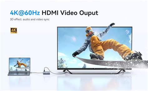 Usb C Hub Multiport Adapter Ablewe Usb C Hub With 4k 60hz Hdmi 1gbps Ethernet