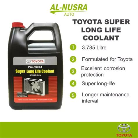 Toyota Super Long Life Coolant L Radiator Coolant Cecair Penyejuk
