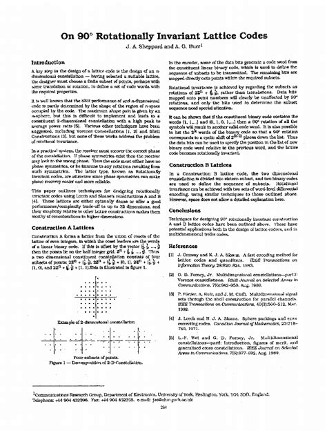 On 90spl Deg Rotationally Invariant Lattice Codes Ieee Conference Publication Ieee Xplore