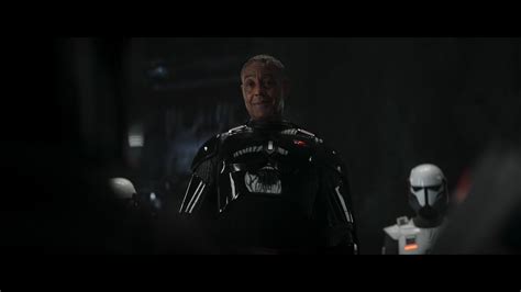 Moff Gideon Arrive In Dark Trooper Armor The Mandalorian Season Three 2023 Youtube