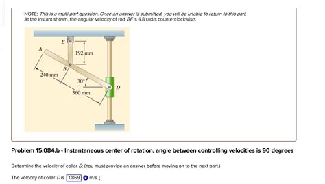 solved note this is a multi part question once an answer is submitted
