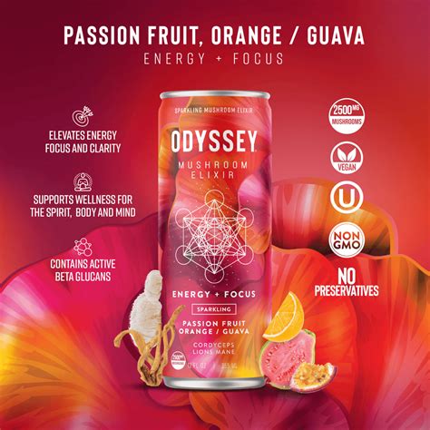New Flavor Odyssey Elixir Sparkling Elixir Series 1 Case 12 Cans