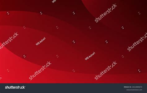 Abstract Geometric Modern Red Color Wave Stock Vector Royalty Free 2411995073 Shutterstock