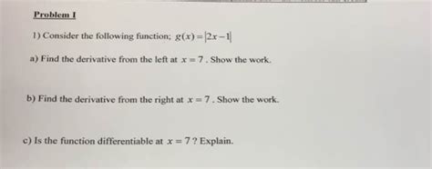 Solved Consider The Following Function G X X Find Chegg