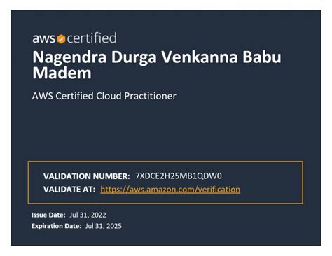 Madem Nagendra Durga Venkanna Babu On Linkedin Awscloudpractitioner Awscloud Kluniversity Klcse