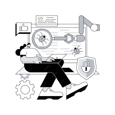 Premium Vector Automated Testing Abstract Concept Vector Illustration