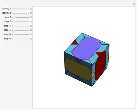 Dissection Of A Cube Into Five Solids Wolfram Demonstrations Project