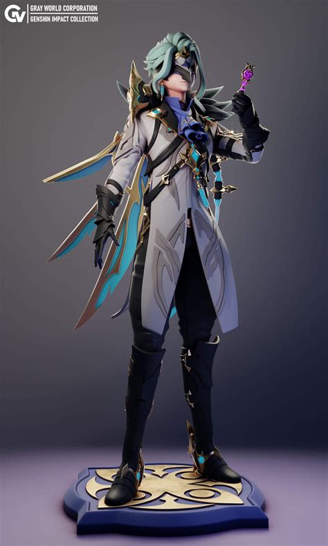 Dottore 3 Genshin Impact 3d Model By Gray World Corporation