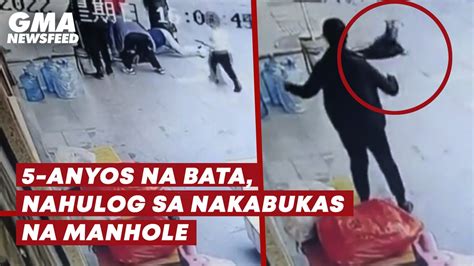 5-anyos na bata, nahulog sa nakabukas na manhole | GMA News Feed - video Dailymotion