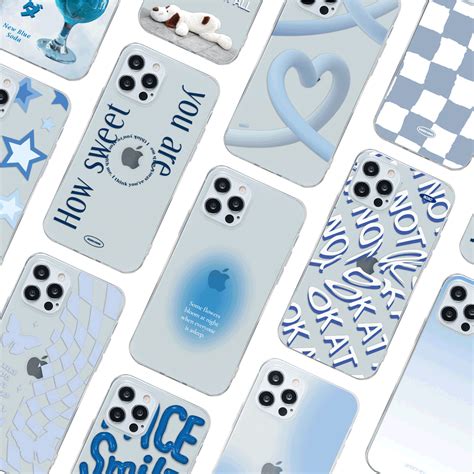 [아이폰16추가] 9c9c 블루 Ver 클리어 젤리케이스 아이폰 5 6 6s 6s 7 8 X Xs Xs Max 12 13 14