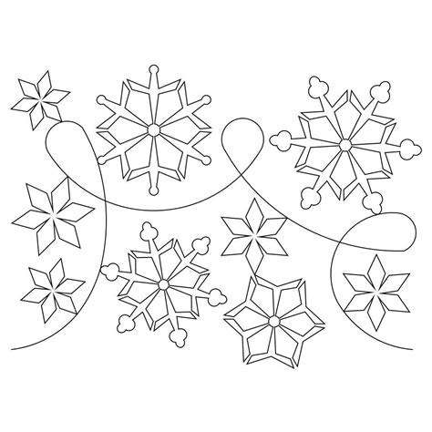 Snowflake Quilting Stitch Patterns