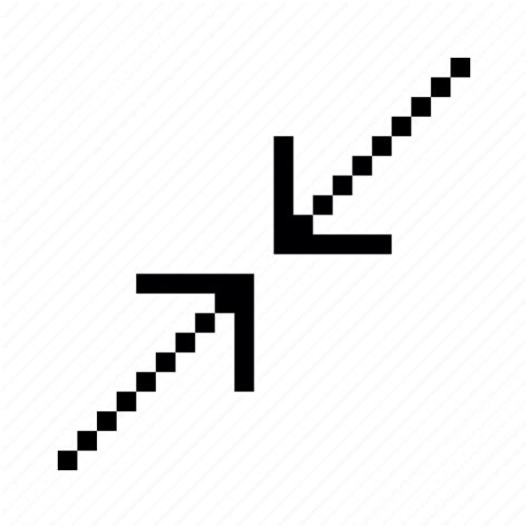 essential shrink arrow communication interaction minimize icon