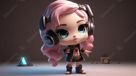 Hình Nền Powerpoint Nhân Vật 3d Nhỏ Bé Miễn Phí Slidesdocs