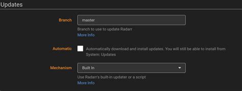 radarr thinks it s running in docker when it isn t and disables
