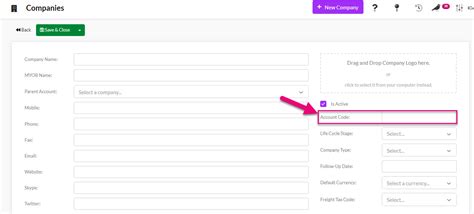 Account Options General Help Tall Emu Crm