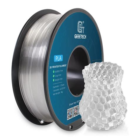 Geeetech Clear Pla Filament 175mm Excellent Transparency