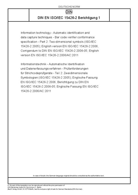 DIN EN ISO IEC 15426 2 Berichtigung 1