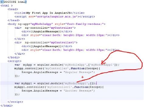 Module And Controller In Angularjs