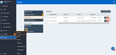 Setup Webhooks Planradar Helpcenter