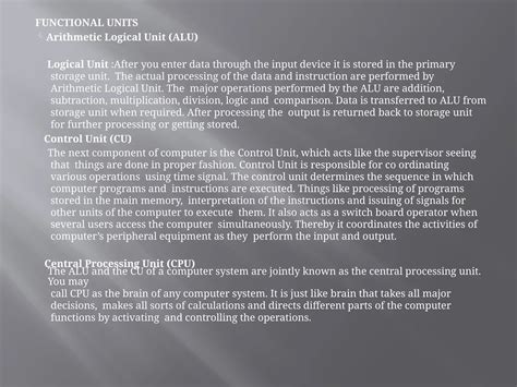 Functional Units Of Digital System And Their Interconnection Pptx