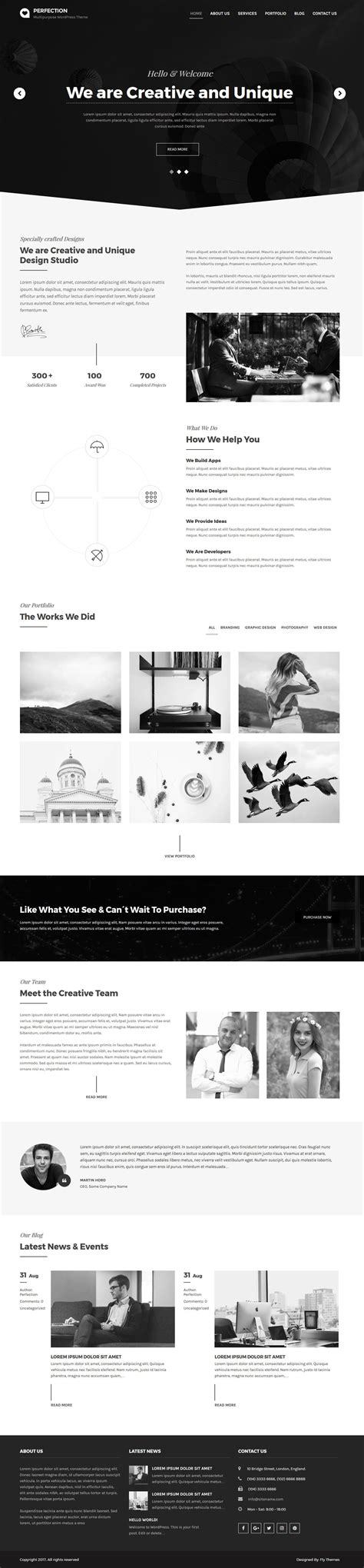 Perfection Multipurpose Wordpress Theme Created For All Kind Of Websites