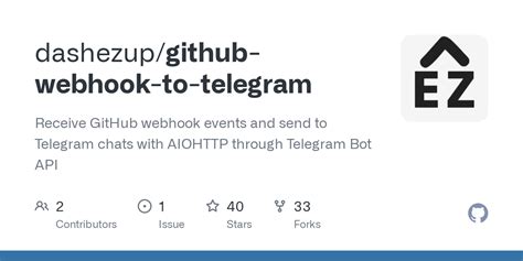 Github Dashezupgithub Webhook To Telegram Receive Github Webhook
