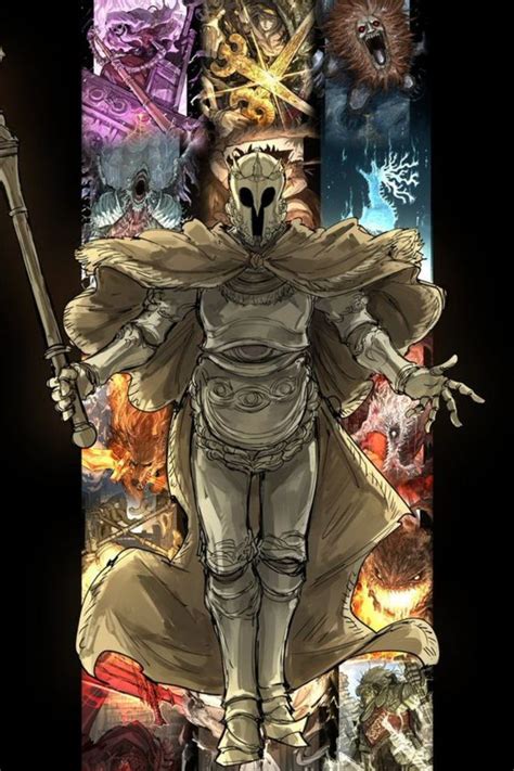 Sir Gideon Ofnir. | Dark souls art, Dark fantasy art, Soul art
