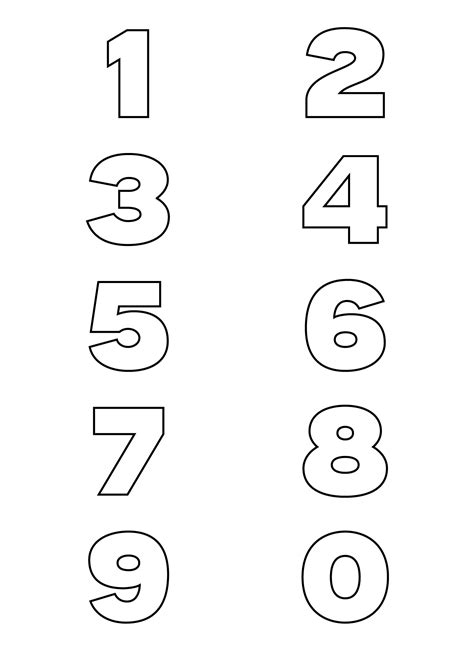 Block Numbers 1 10 10 Free Pdf Printables Printablee