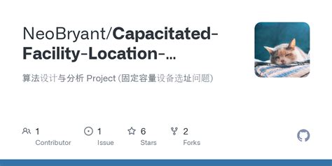 Github Neobryantcapacitated Facility Location Problem 算法设计与分析