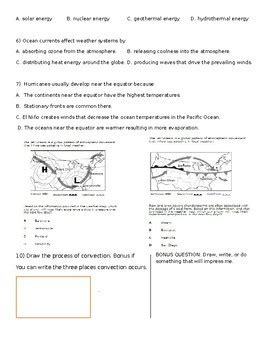 Weather And Climate Quiz By The Science Exploratorium TpT