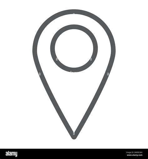 location line icon contact us and pin map pointer sign vector
