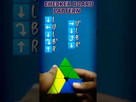 How To Make Checker Board Pattern In Pyraminx Pyramid Checker Board Pyraminx Pattern