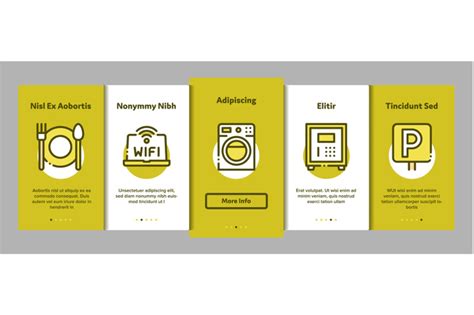 Collection Hostel Elements Vector Onboarding By Pikepicture Thehungryjpeg