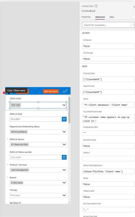 solved combobox not retaining values on edit power platform community