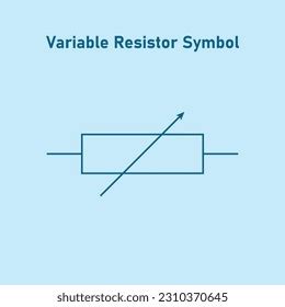 Schematic Symbol Variable Resistor Circuit Physics Stock Vector Royalty Free