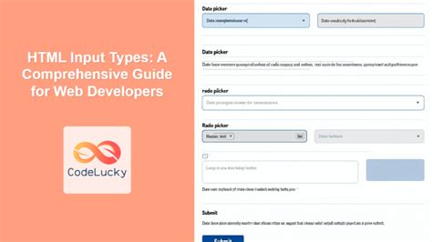 Javascript Html Input Examples Working With Form Inputs Codelucky