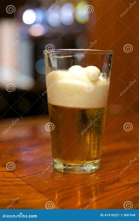Glass Of Draft Beer Stock Image Image Of Draft Beverage 41516221