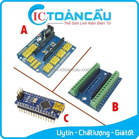 board mạch arduino nano v3 0 type c mini usb kèm đế shopee việt nam