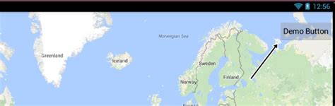 android how to add buttons at top of map fragment api v2 layout