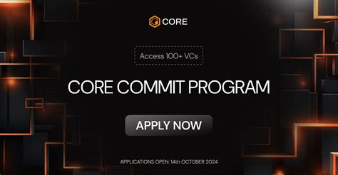 Core Foundation Launches The Core Commit Program Announcements Core DAO