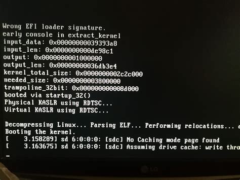 No Caching Mode Page Found During Installation Boot Q A Clear Linux OS Forum