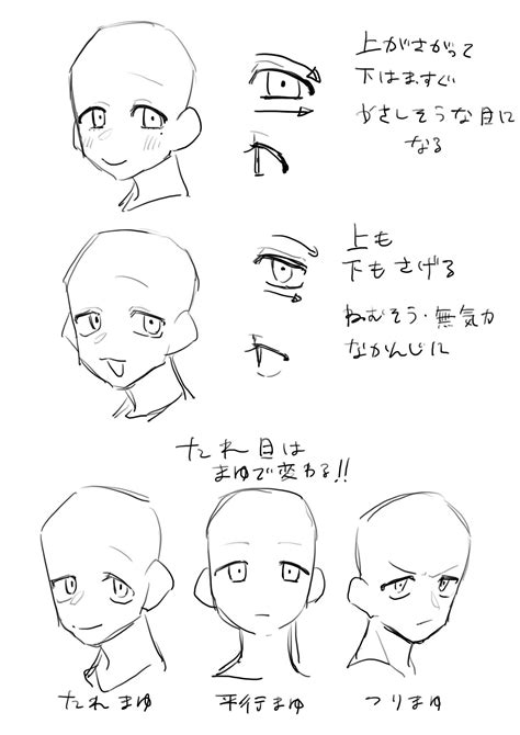 目を閉じてるイラスト