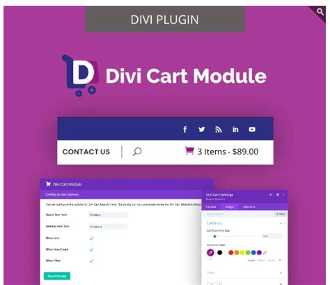 Divi Cart Module Wordpress Plugin With Original License Key