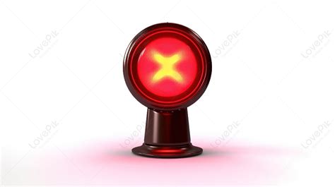 깨끗한 흰색 배경에 눈길을 끄는 3d 렌더링 빨간색 조명 기호 눈길 배경 전기 충격 배경 조명 디자인 배경 이미지 Hd 눈길 전기 충격 조명 디자인 배경 사진