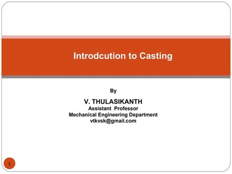 Types Of Patterns In Sand Casting Pptx
