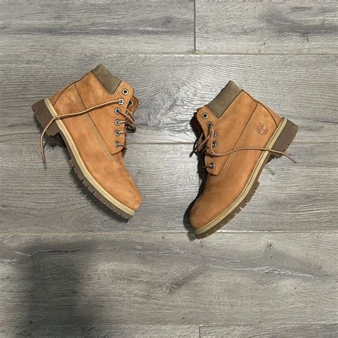 Youth Timbs Red Sand Colorway Used No Depop