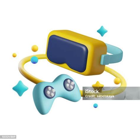 가상 현실 안경 및 조이스틱 3d 스타일 벡터 일러스트레이션 3차원 형태에 대한 스톡 벡터 아트 및 기타 이미지 3차원 형태 Brand Name Video Game